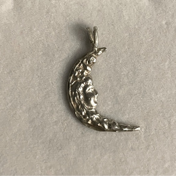 Jewelry | Vintage Sterling Silver Moon Goddess Charm | Poshmark